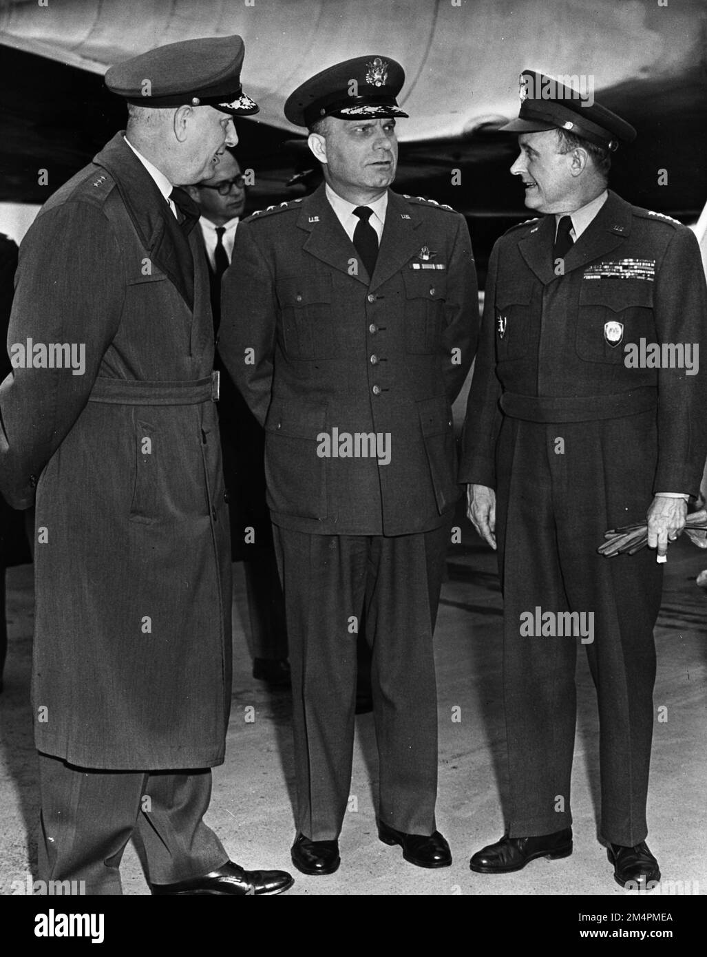 Generals Gruenther and General Cook Arrive in Paris. Photographs of ...