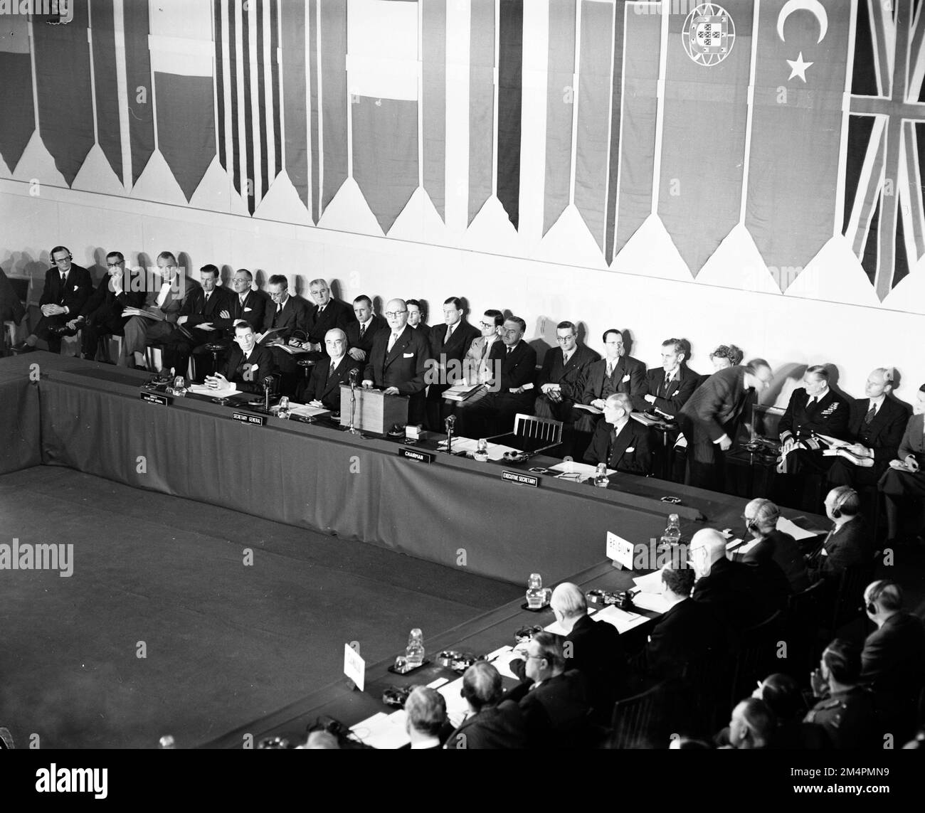 NATO Council Meeting, Dec 1952. Photographs of Marshall Plan Programs ...