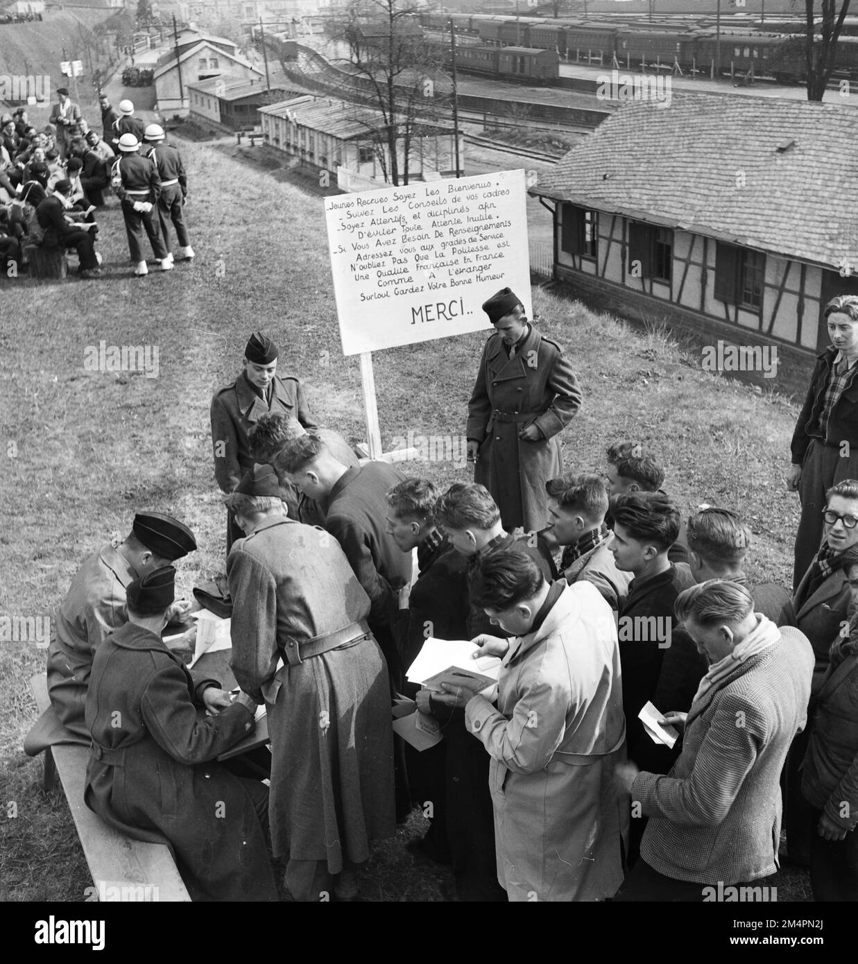 French Army - Training Recruits. Photographs of Marshall Plan Programs ...
