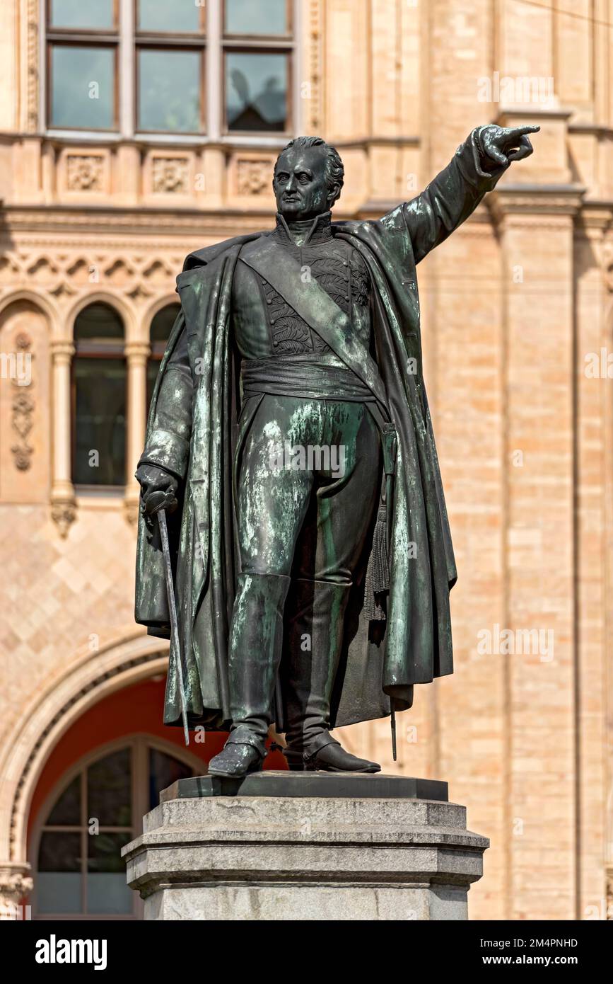 Monument to General Bernhard Erasmus von Deroy, bronze statue by Johann ...