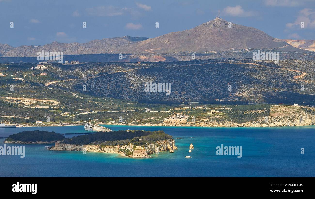 Souda Bay, Akrotiri, warships, Naval Base, Souda Island, blue sky, few ...