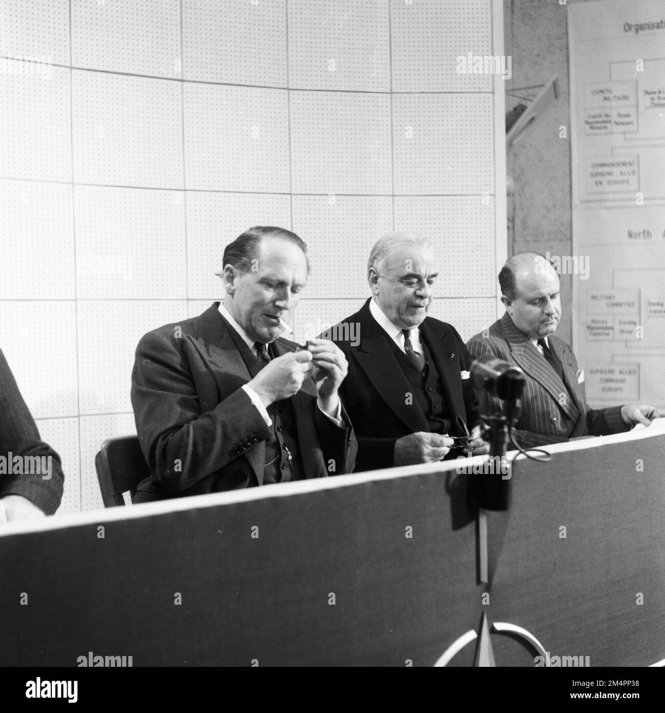 NATO Council Sees No Change in Soviet Foreign Policy. Photographs of ...