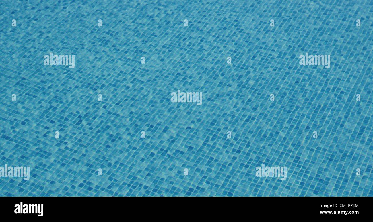 Water surface texture, clean swimming pool ripples and wave. Refraction ...