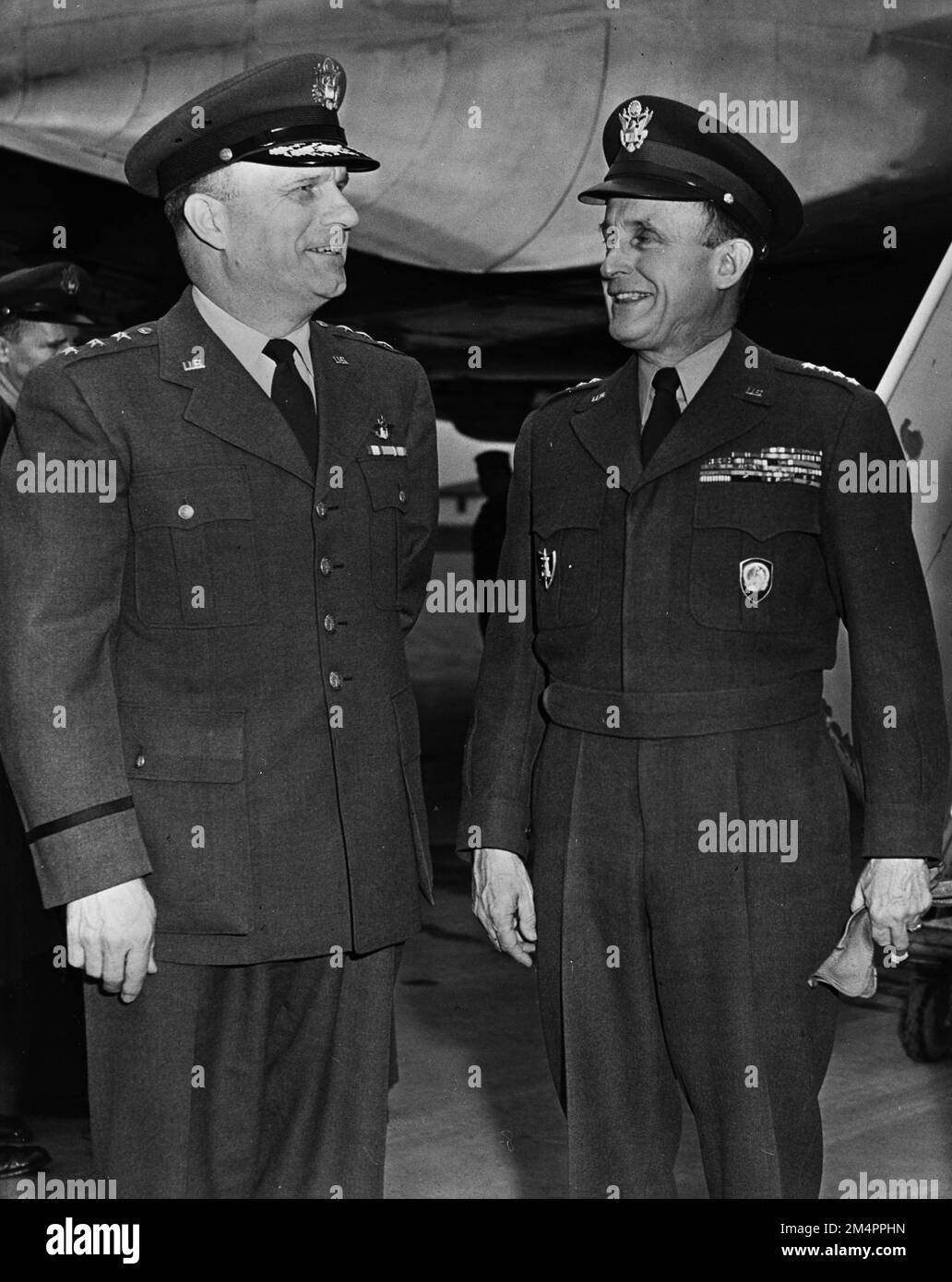 Generals Gruenther and General Cook Arrive in Paris. Photographs of ...