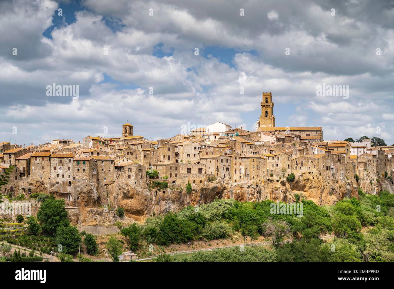 Town view of Pitigliano, Province of Grosseto, Tuscany, Italy Stock ...