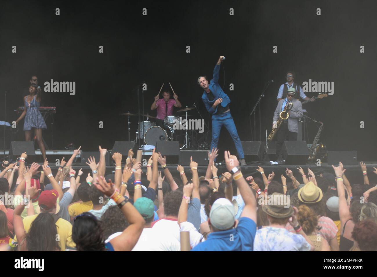 Dave Matthews Band Caravan - Fitz and the Tantrums in Concert Stock ...