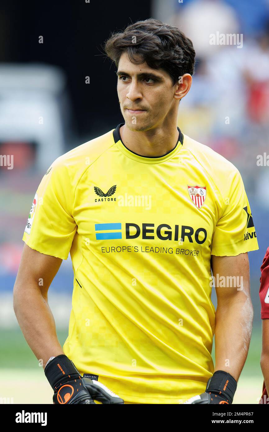 BARCELONA - SEP 10: Yassine Bounou Bono in action at the La Liga match ...