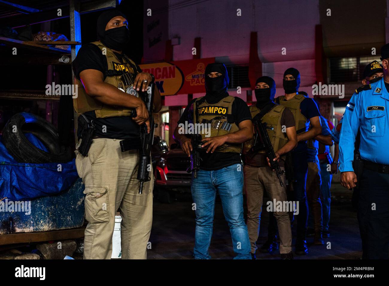 San Pedro Sula, Cortes, Honduras. 21st Dec, 2022. The elite gang task ...