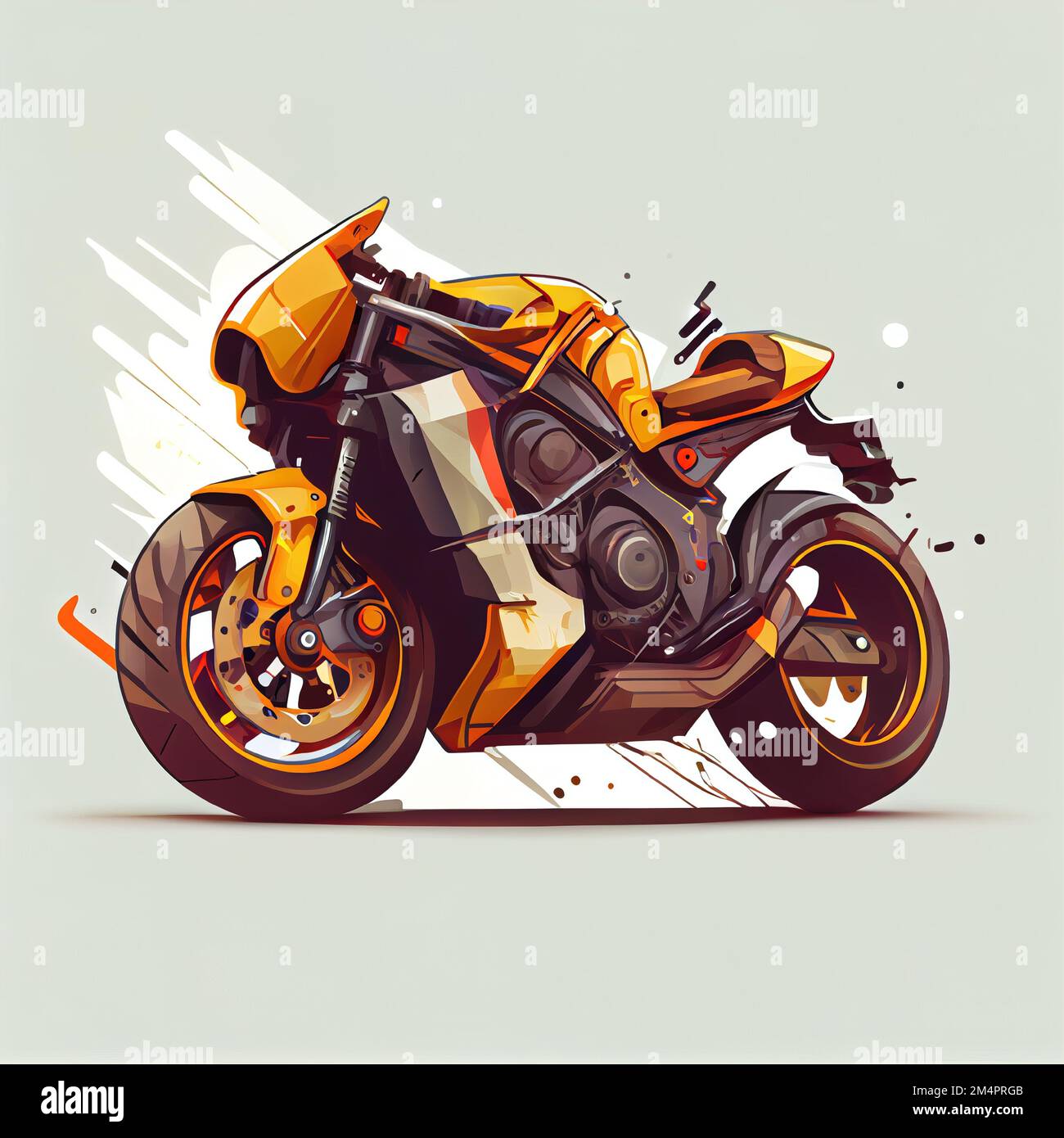 Orange motorcycle tank hi-res stock photography and images - Alamy
