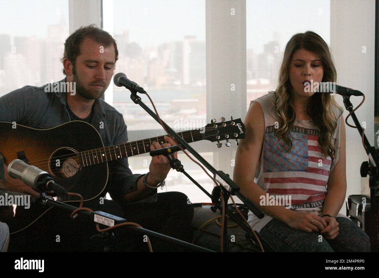 Milo Greene in session at The Wythe Hotel Stock Photo - Alamy