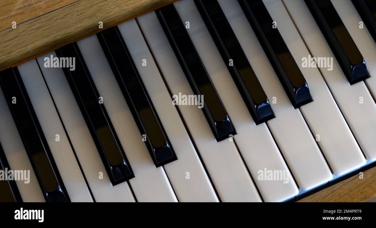 Close-up, piano keys Stock Photo - Alamy