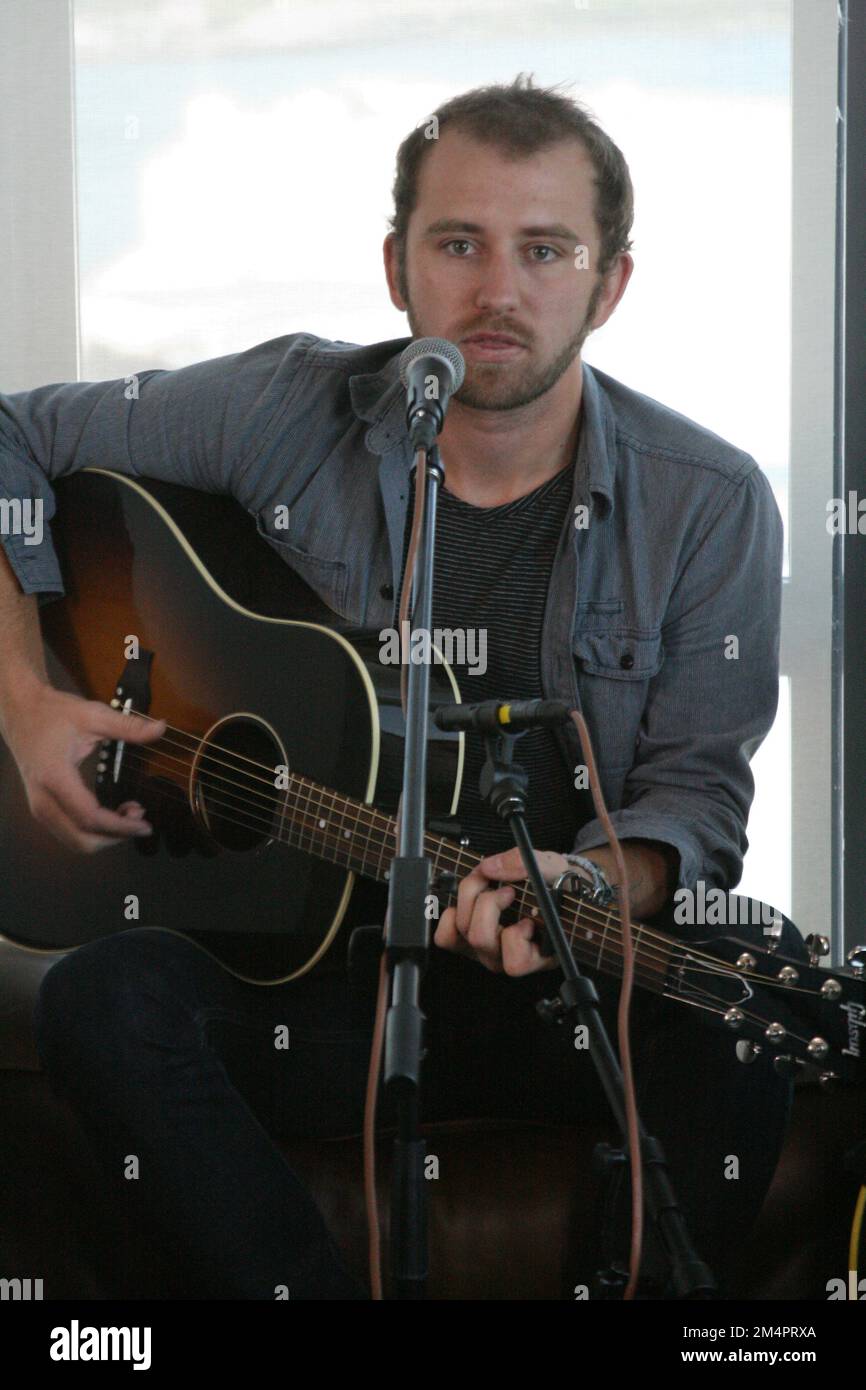 Milo Greene in session at The Wythe Hotel Stock Photo - Alamy