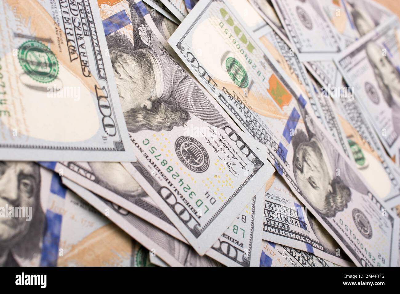 Banknotes of US dollar spread around on the ground Stock Photo - Alamy