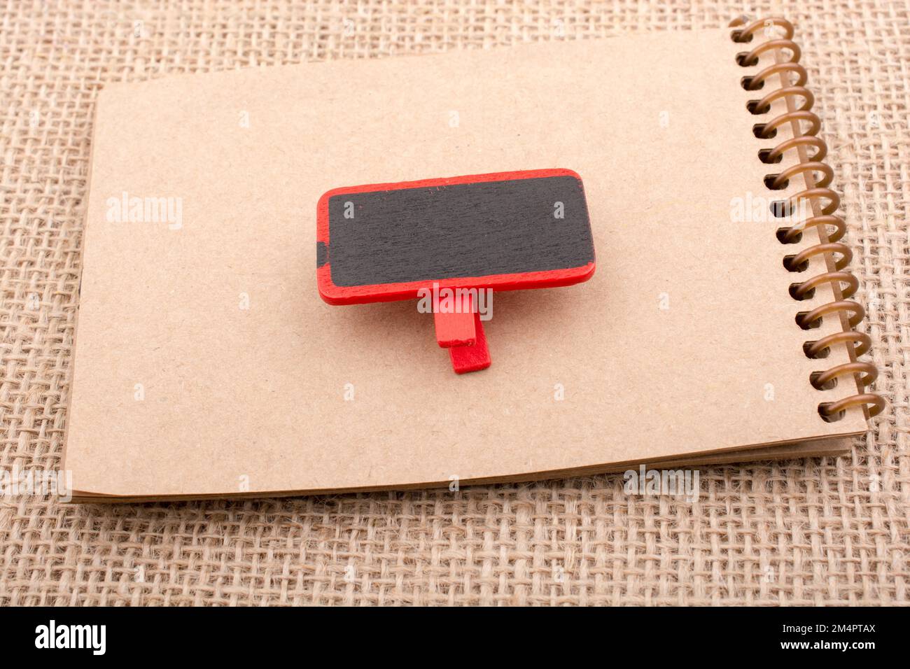 Mini size notice board made of wood Stock Photo - Alamy