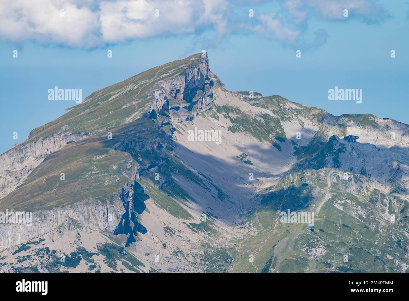 Mountain panorama from the Walser Hammerspitze, 2170m, to the Hoher ...