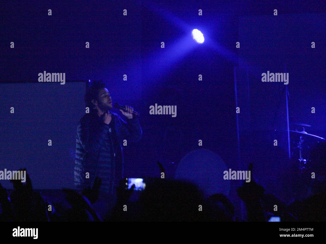 The Weeknd in concert at The Paradise Theater in New York Stock Photo ...