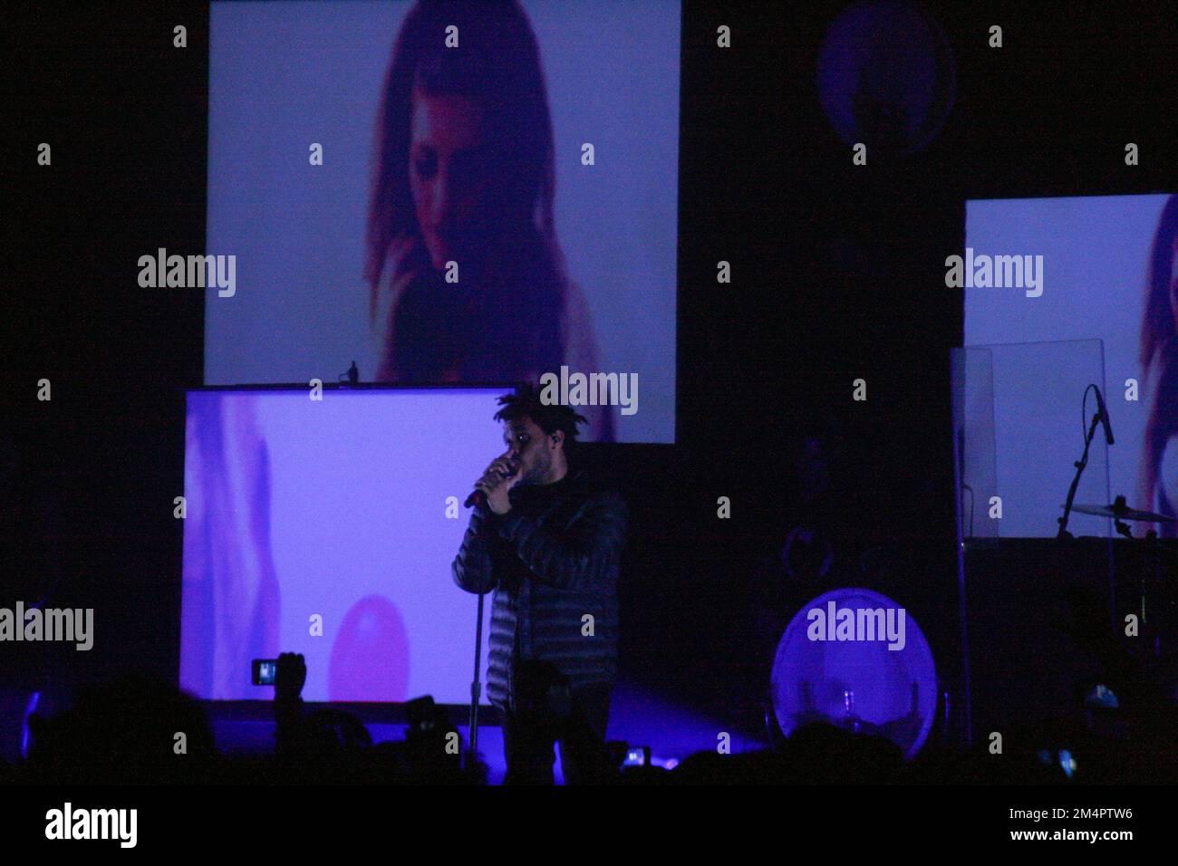 The Weeknd in concert at The Paradise Theater in New York Stock Photo ...