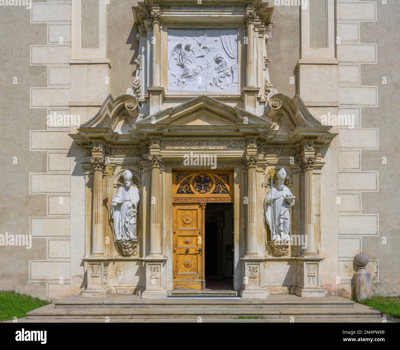 Renaissance portal of the Benedictine Abbey of St. Lambrecht, St ...