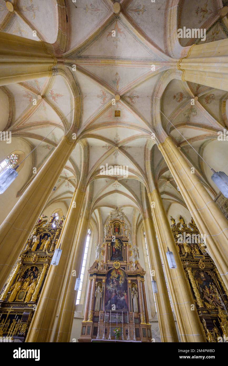 Baroque altars in the Benedictine Abbey of St. Lambrecht, Sankt ...