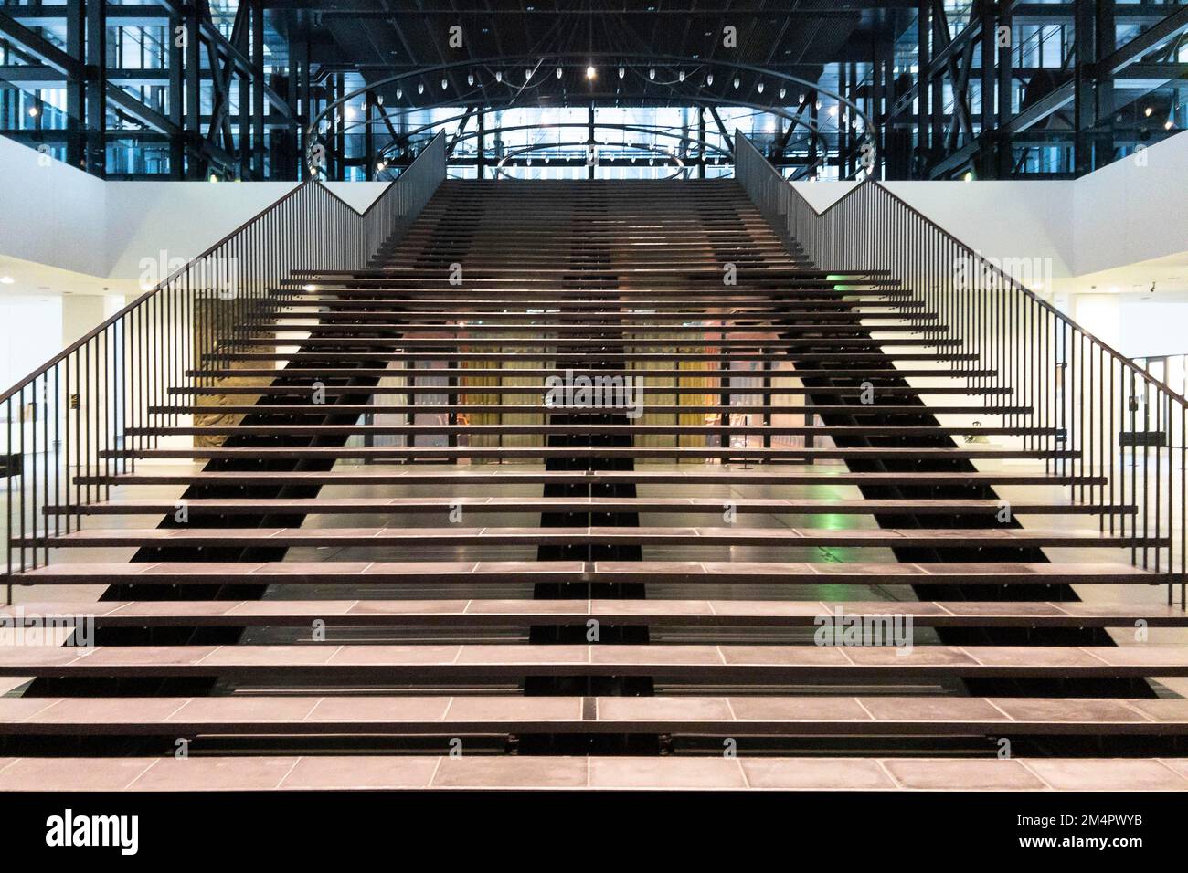 Main staircase by Dominique Perrault inside the European Court of ...