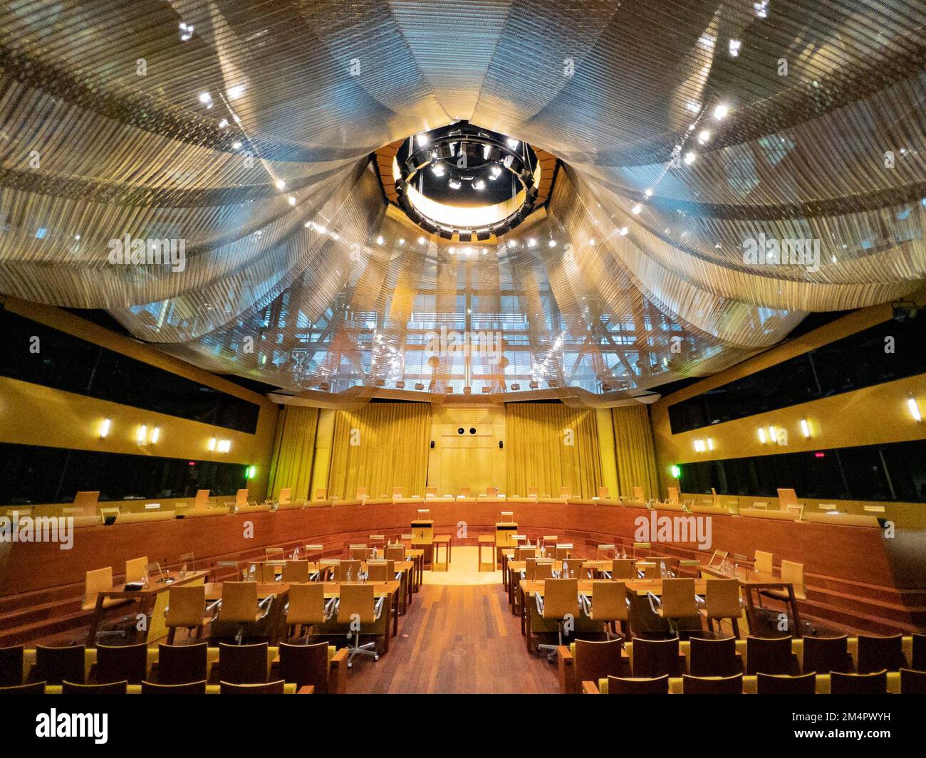 Large Conference Room of the European Court of Justice, Kirchberg ...
