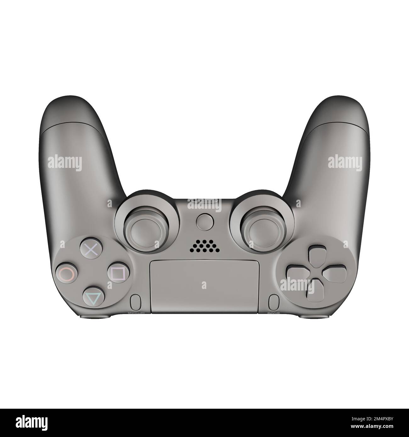 A 3D illustration of a joystick for gaming isolated on a white ...