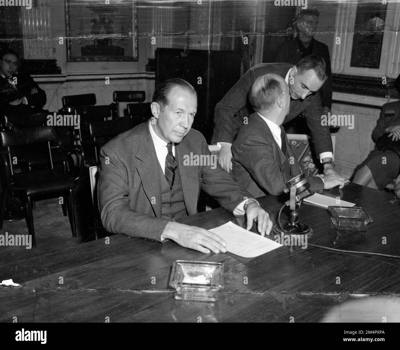 Wm. C. Foster Visits ECA Headquarters in Paris. Photographs of Marshall ...