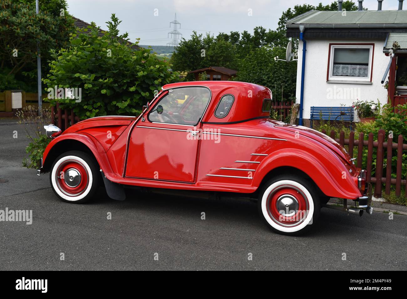 Classic car, Citroen 2CV, Roadster, self-built, Germany Stock Photo - Alamy