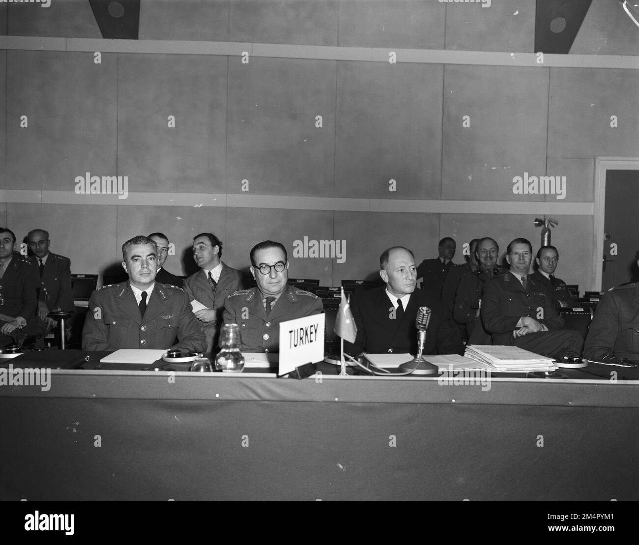 NATO Chiefs of Staff Meet in Paris. Photographs of Marshall Plan ...