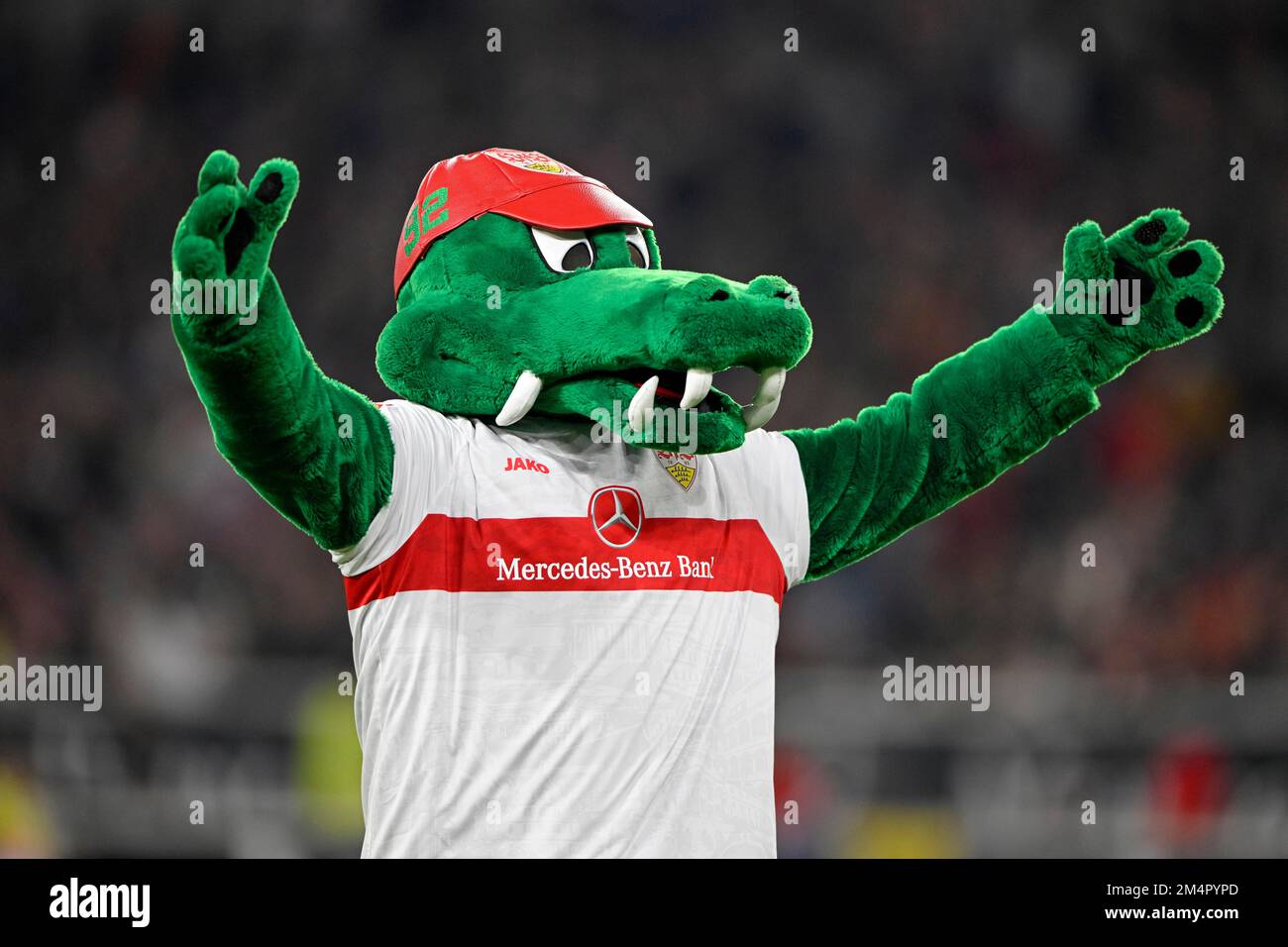 Mascot Fritzle VfB Stuttgart, Mercedes-Benz Arena, Stuttgart, Baden ...