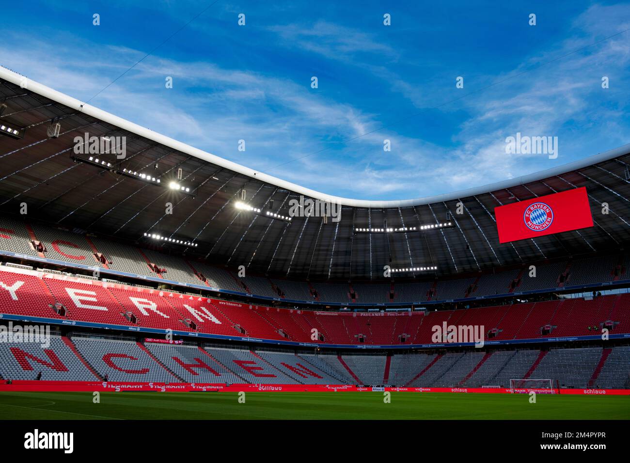 FC Bayern, Overview, Interior, Allianz Arena, Munich, Bavaria, Germany ...