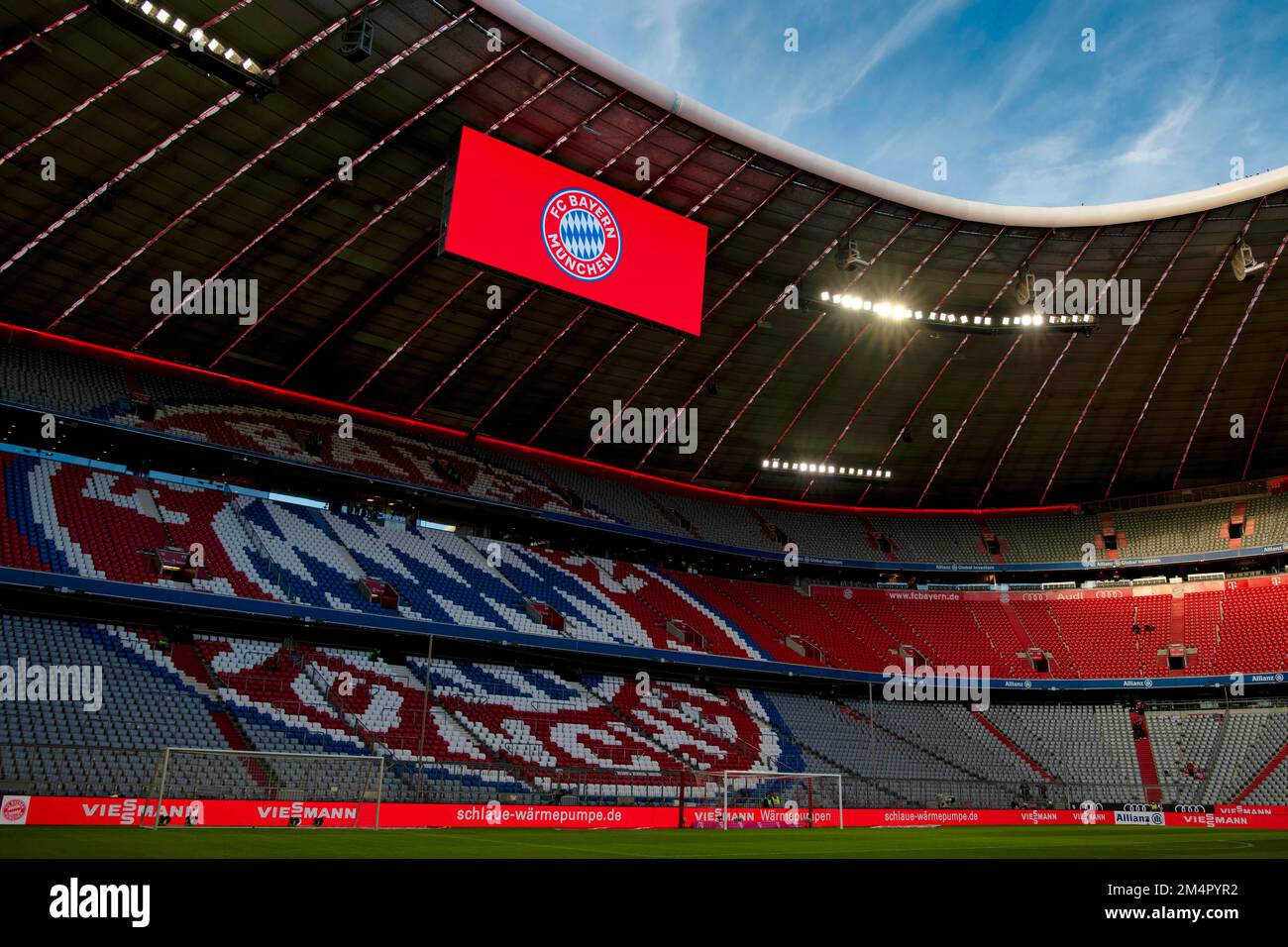 FC Bayern, Overview, Interior, Allianz Arena, Munich, Bavaria, Germany ...