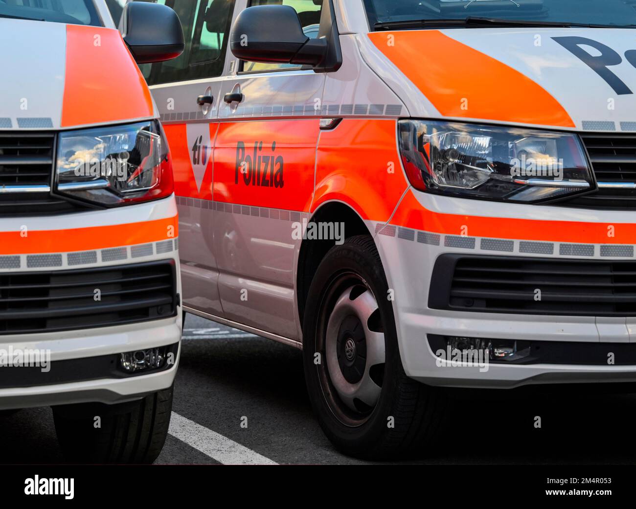Police car, Polizia Cantonal Police Ticino, Switzerland Stock Photo - Alamy