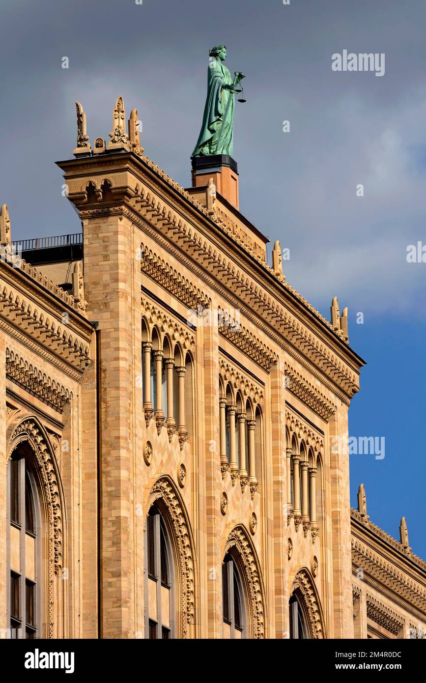 Gable with bronze statue of Justitia by Johann Halbig, Government of ...