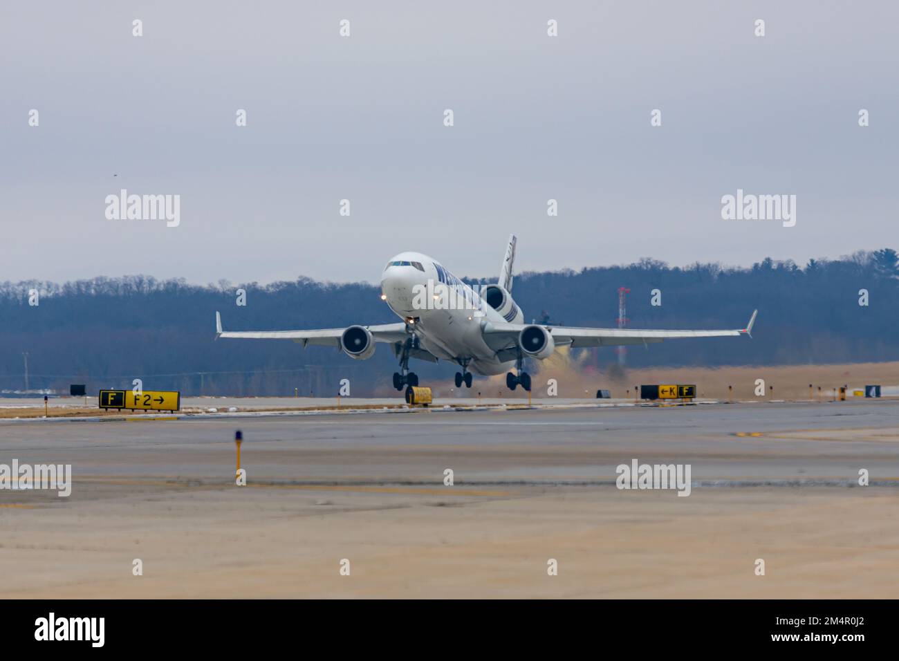 Rockford, IL USA - December 21, 2022: Western Global Airlines McDonnell ...