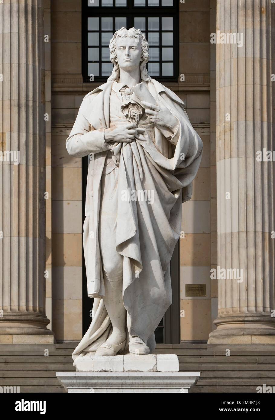 Schiller Monument by Reinhold Begas on Gendarmenmarkt in front of the ...
