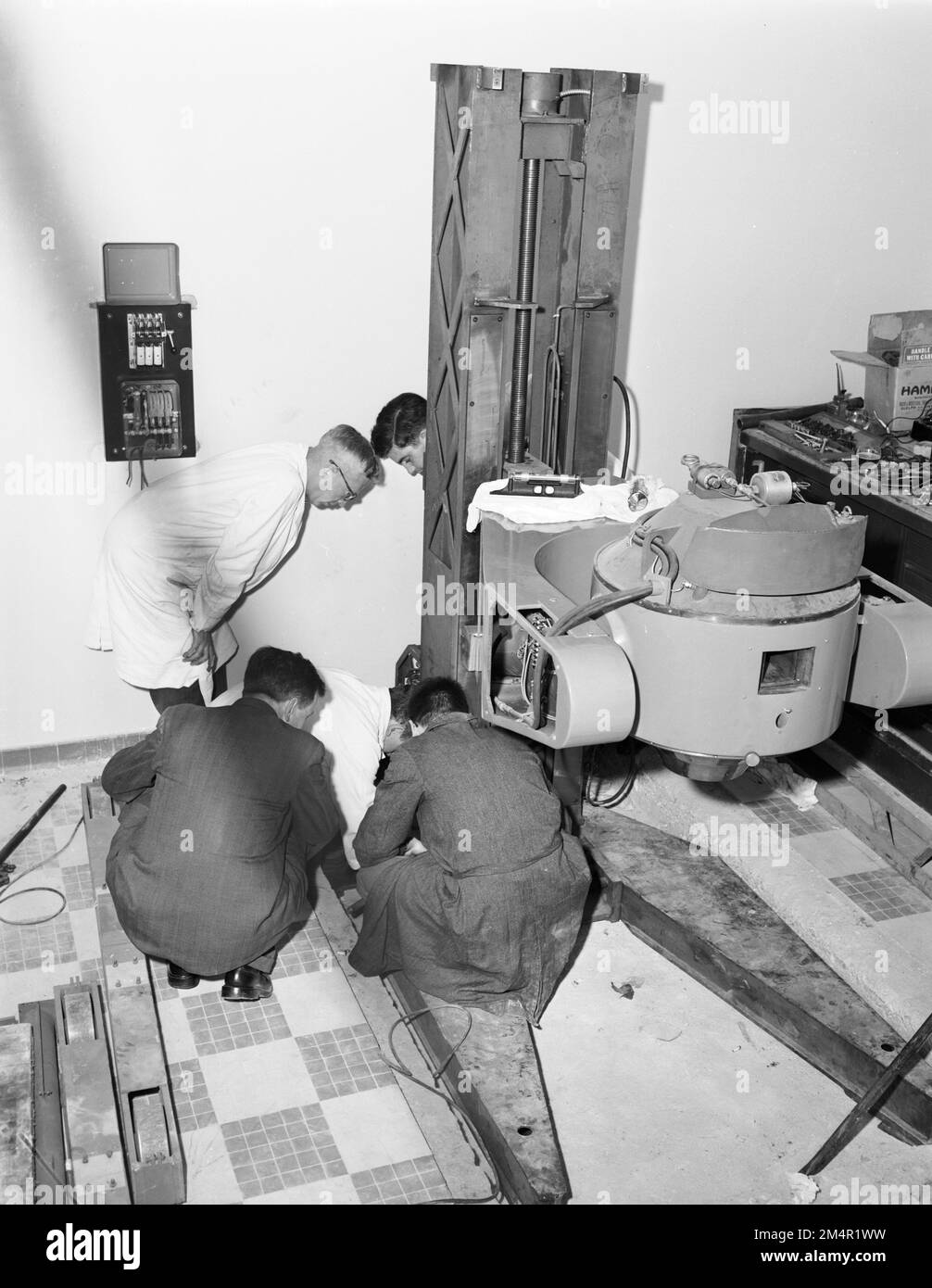 First Cobalt Bomb Installed in Paris Clinic. Photographs of Marshall ...