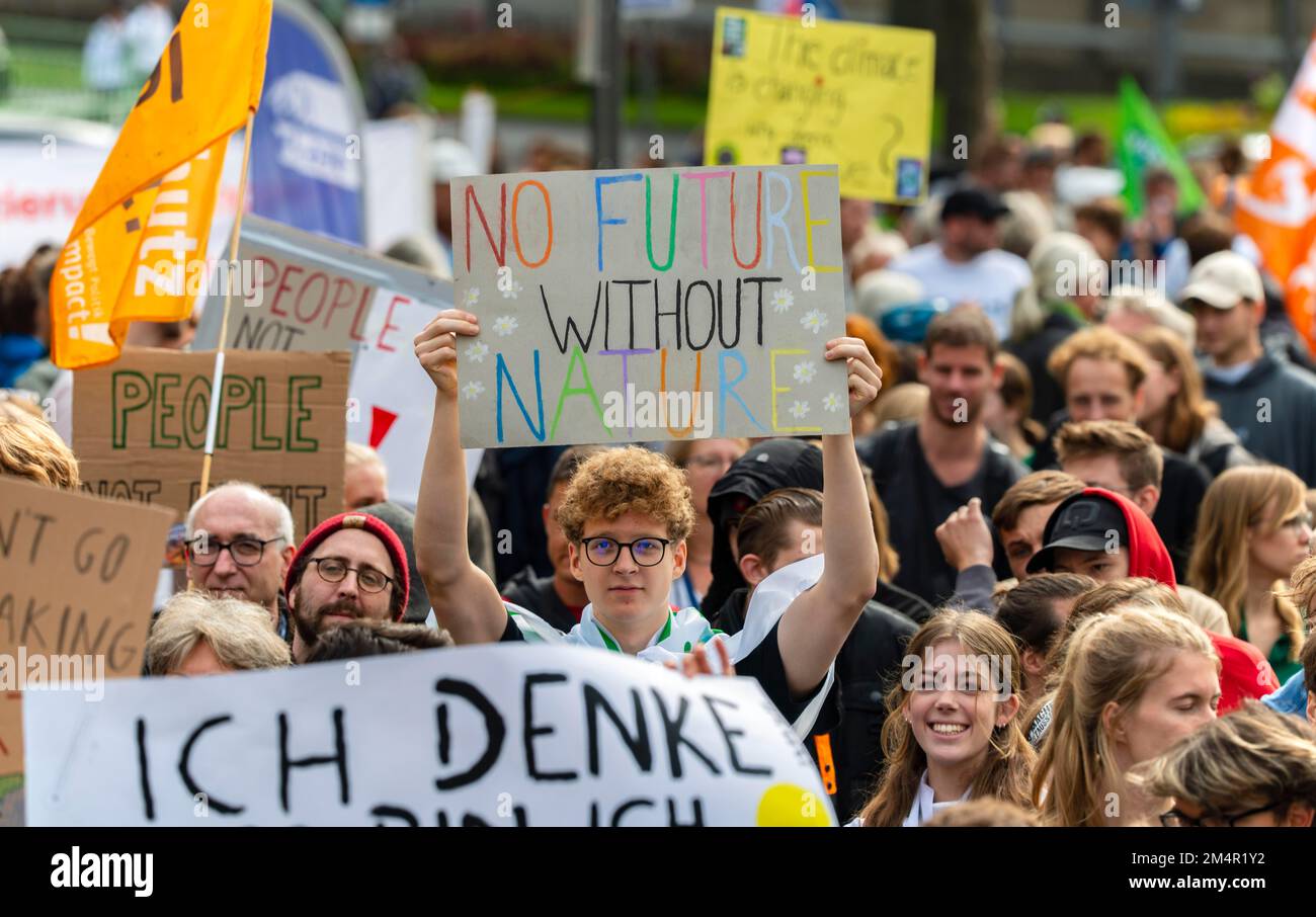 Fridays for Future demonstration on 25 September 2022 in Cologne, North ...