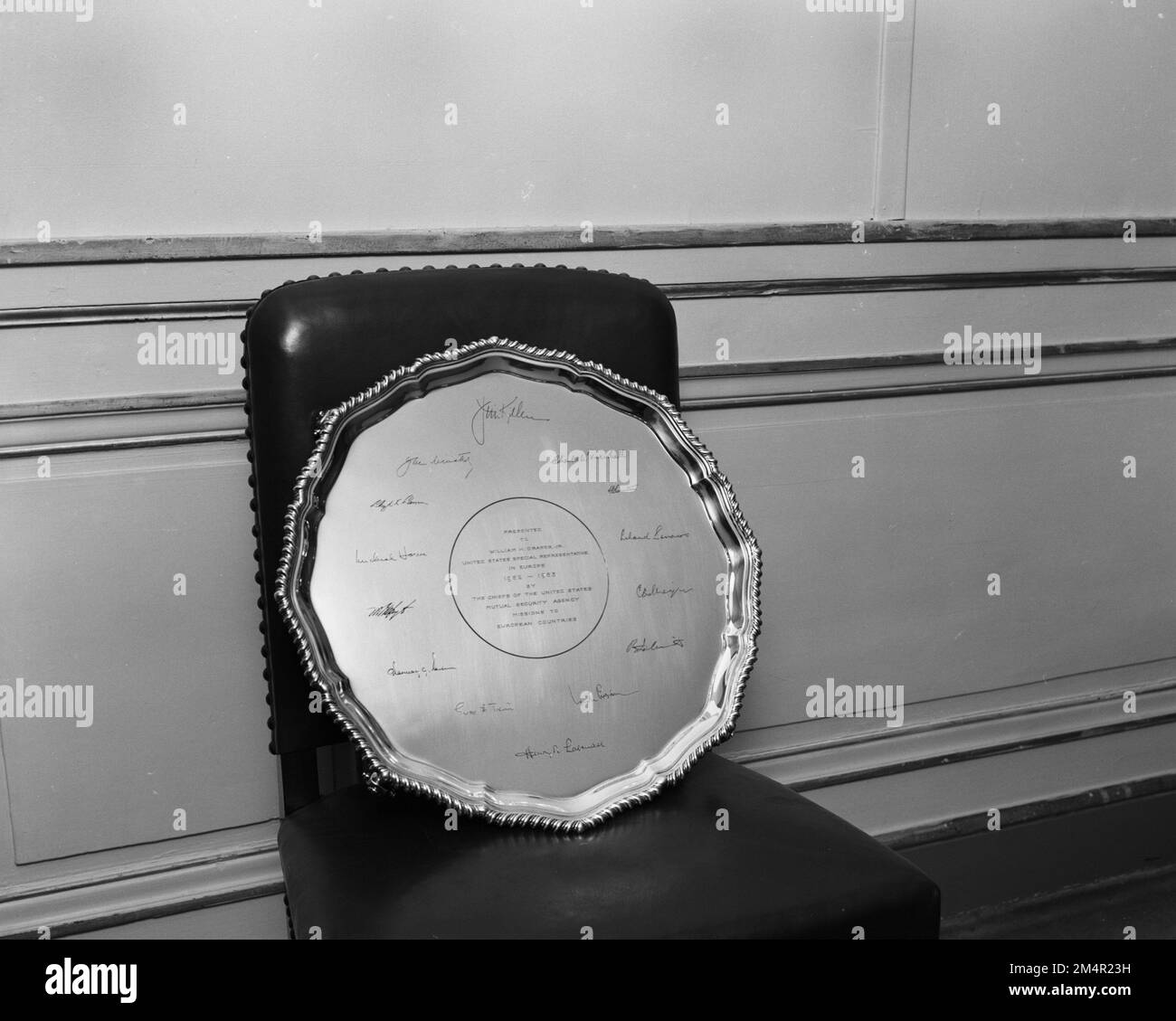 Presentations to Ambassador Draper. Photographs of Marshall Plan ...