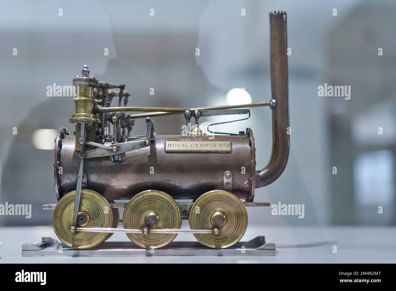 Royal George Locamotive model. Timothy Hackworth Stock Photo - Alamy