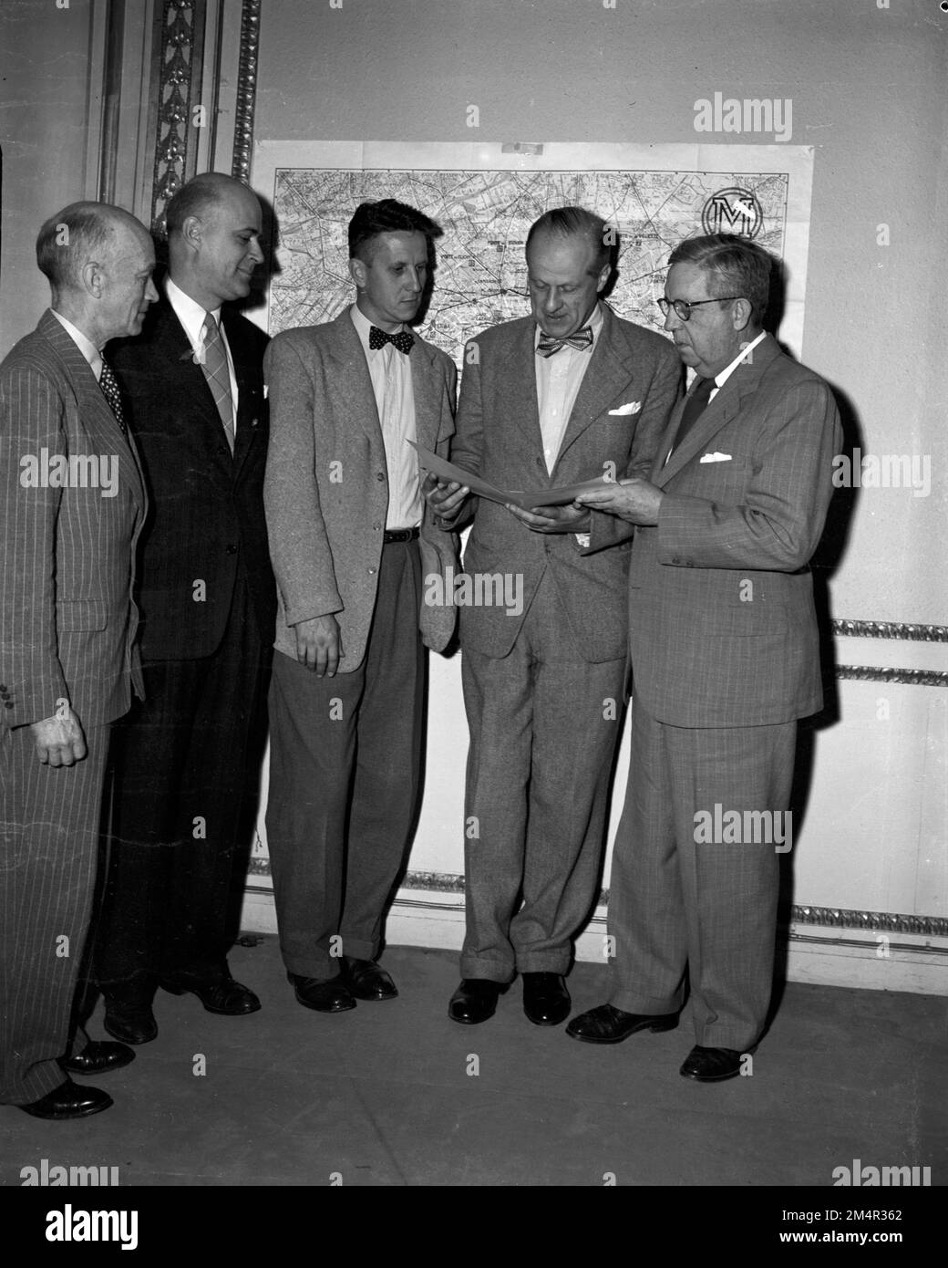 American Advertising Executives at ECA Headquarters, Paris. Photographs ...