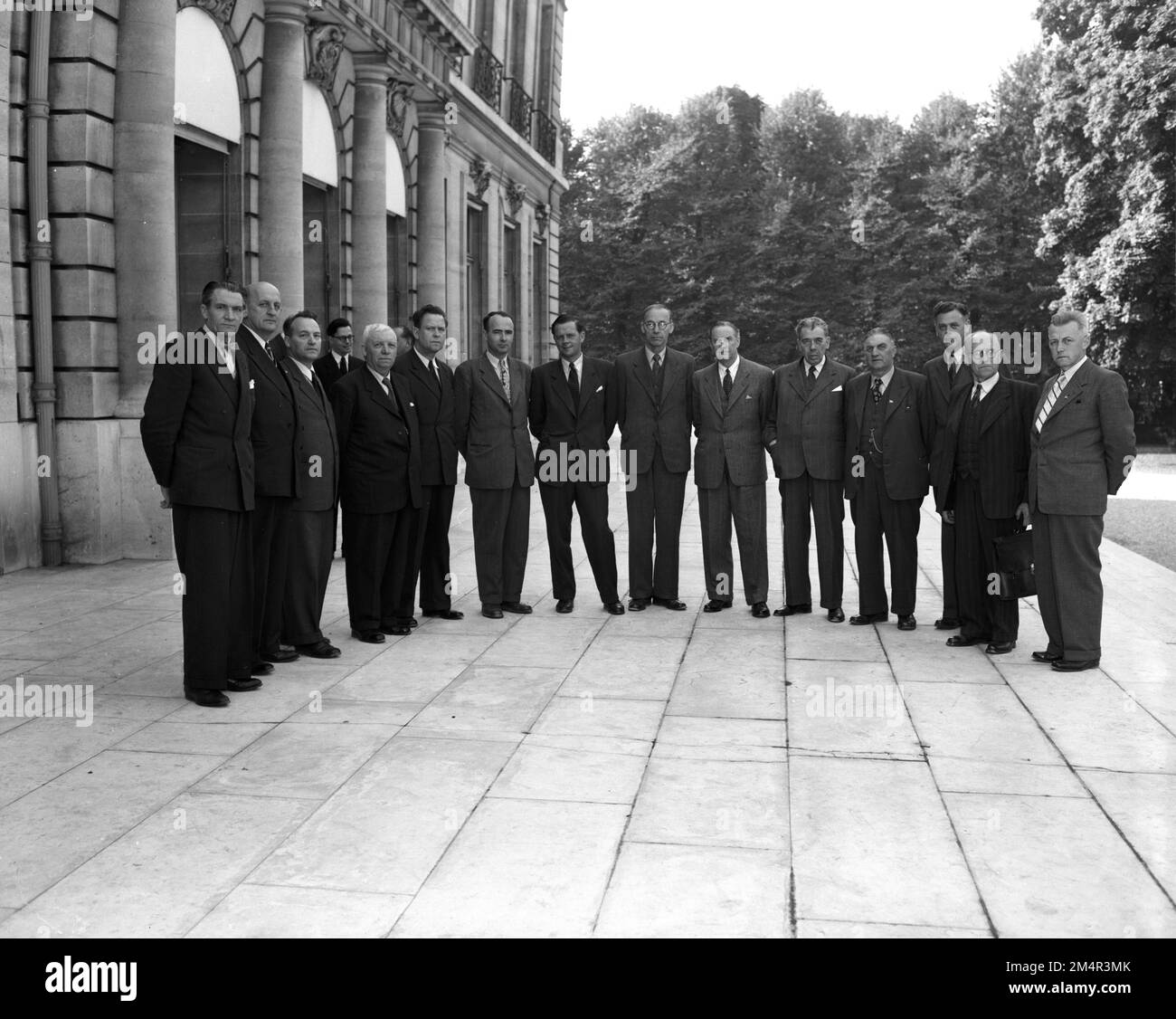 Norwegian Parliament Members Visit OEEC. Photographs of Marshall Plan ...