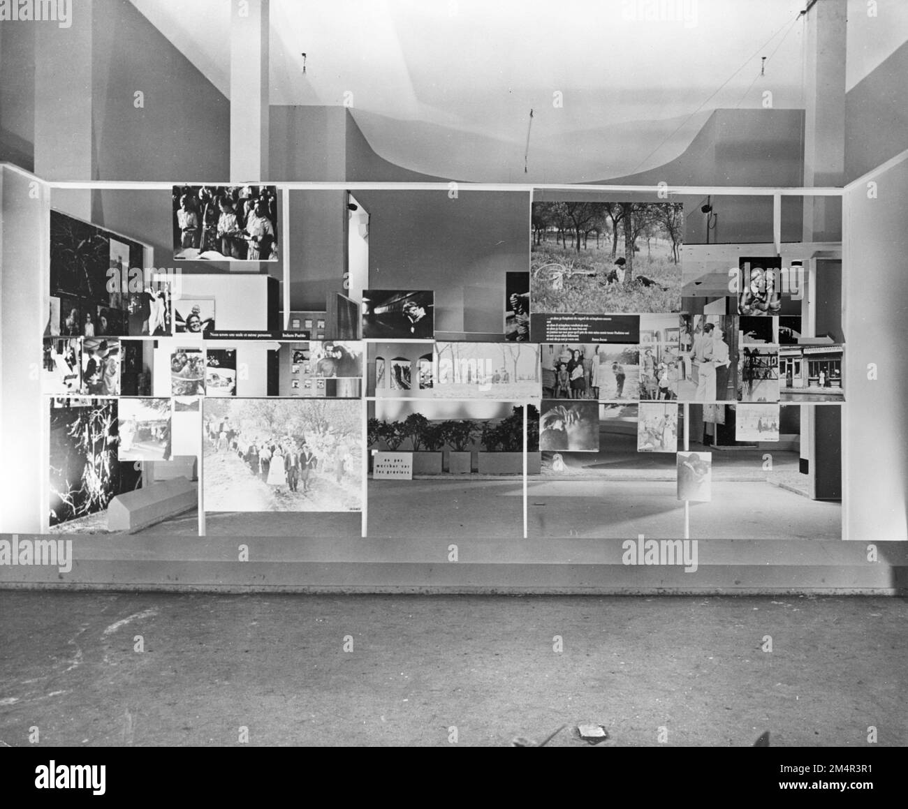 "Family of Man" Exhibit, Lay-out. Photographs of Marshall Plan Programs ...