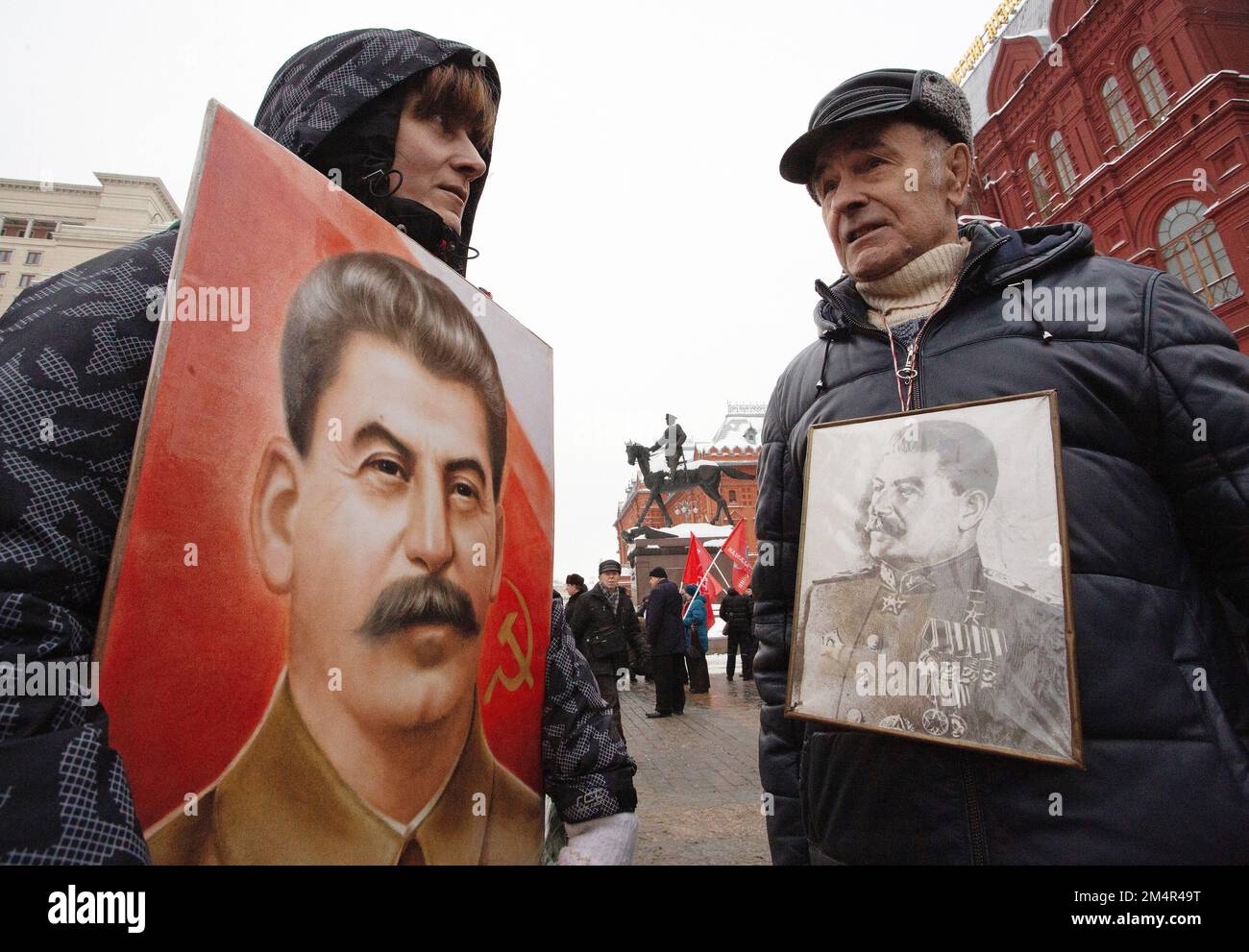 The action of the Communist Party, dedicated to the birthday of Iosif ...
