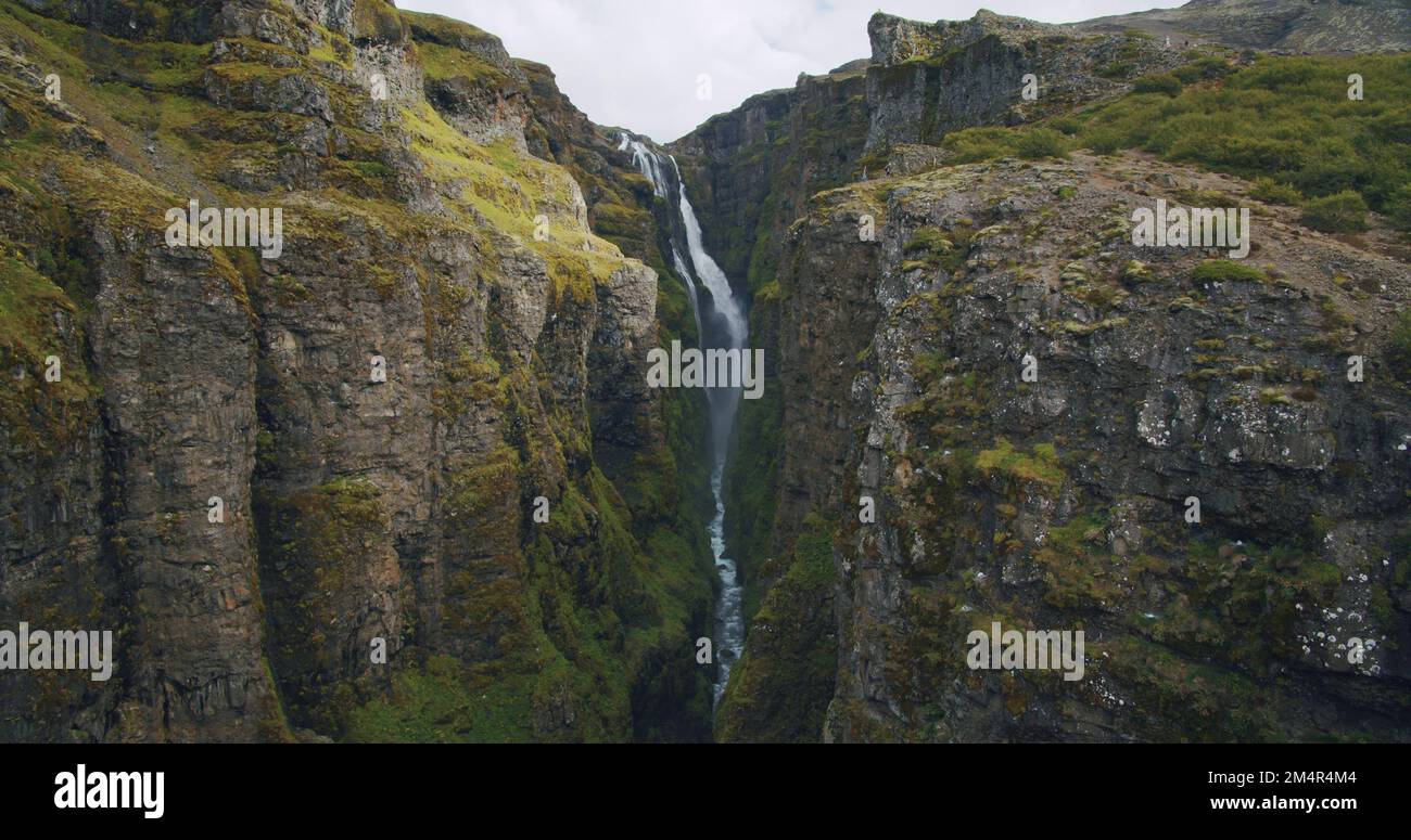 The second tallest Icelandic waterfall Glymur Majestic valley in ...