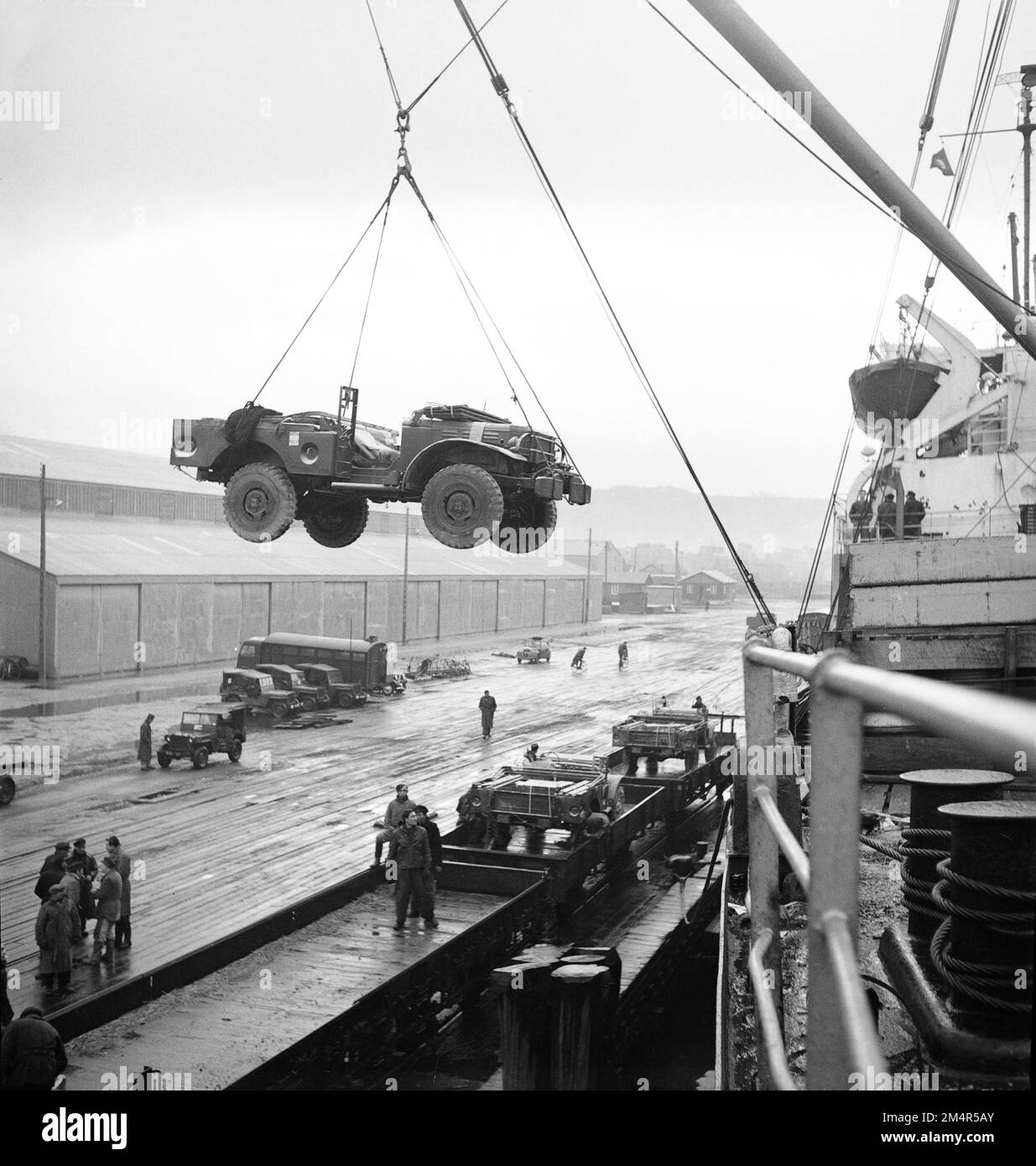 MDAP Equipment Arrives. Photographs of Marshall Plan Programs, Exhibits ...