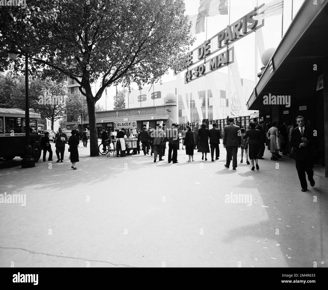 Paris Fair, Crowds and Formal Opening. Photographs of Marshall Plan ...