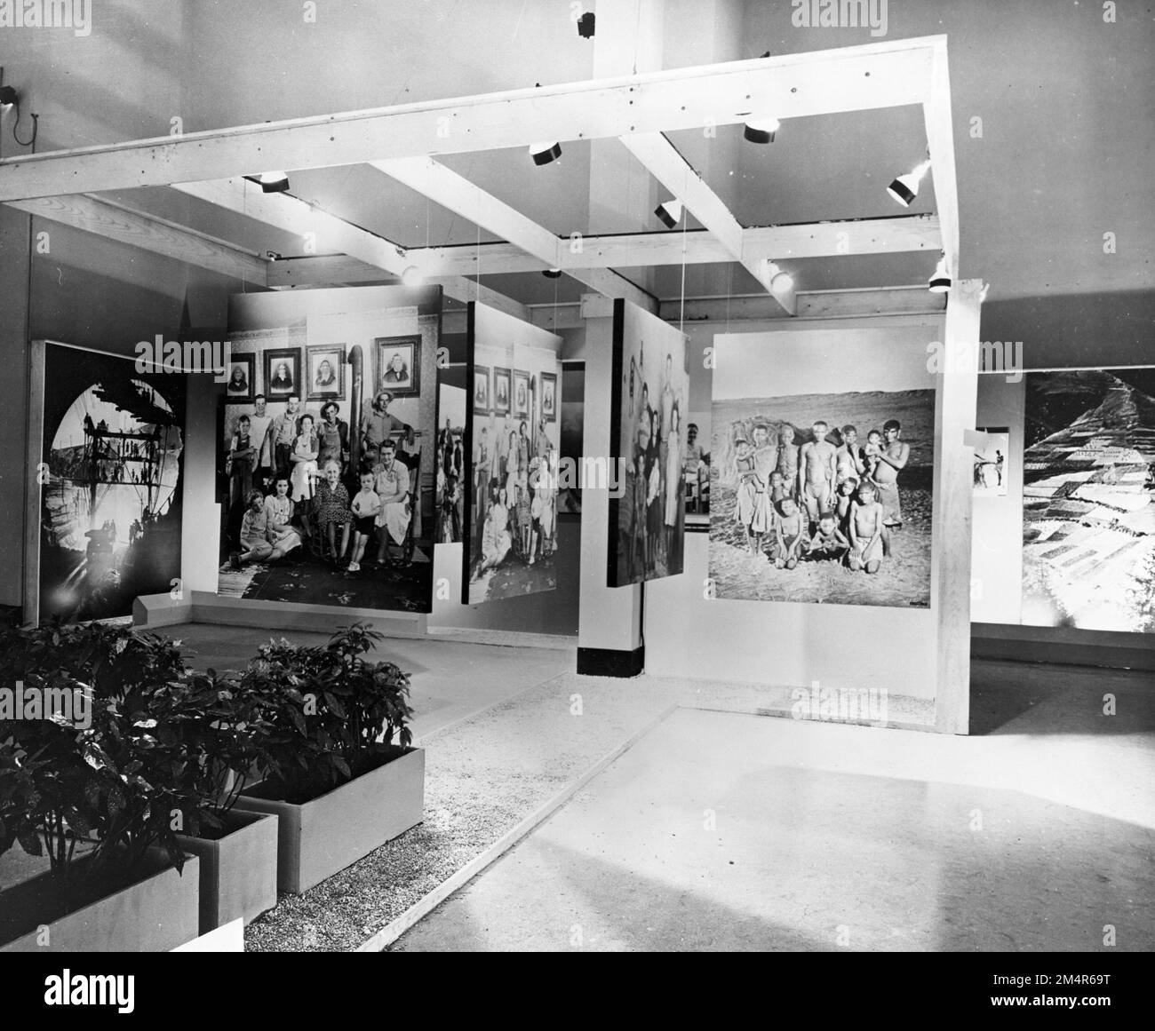 "Family of Man" Exhibit, Lay-out. Photographs of Marshall Plan Programs ...