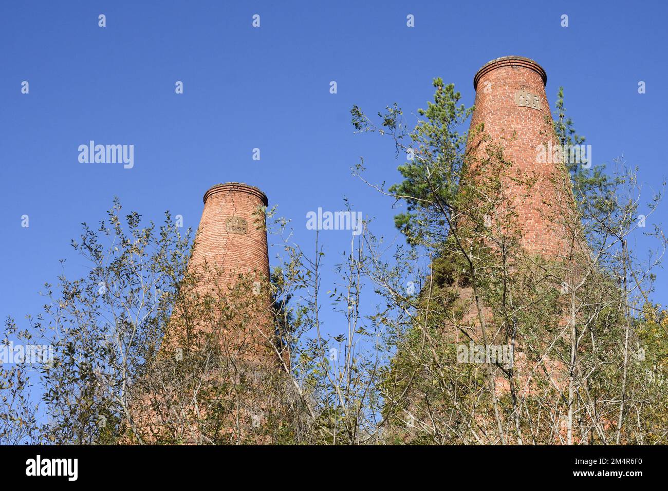 Old kilns for calcining iron in Sopuerta Stock Photo - Alamy