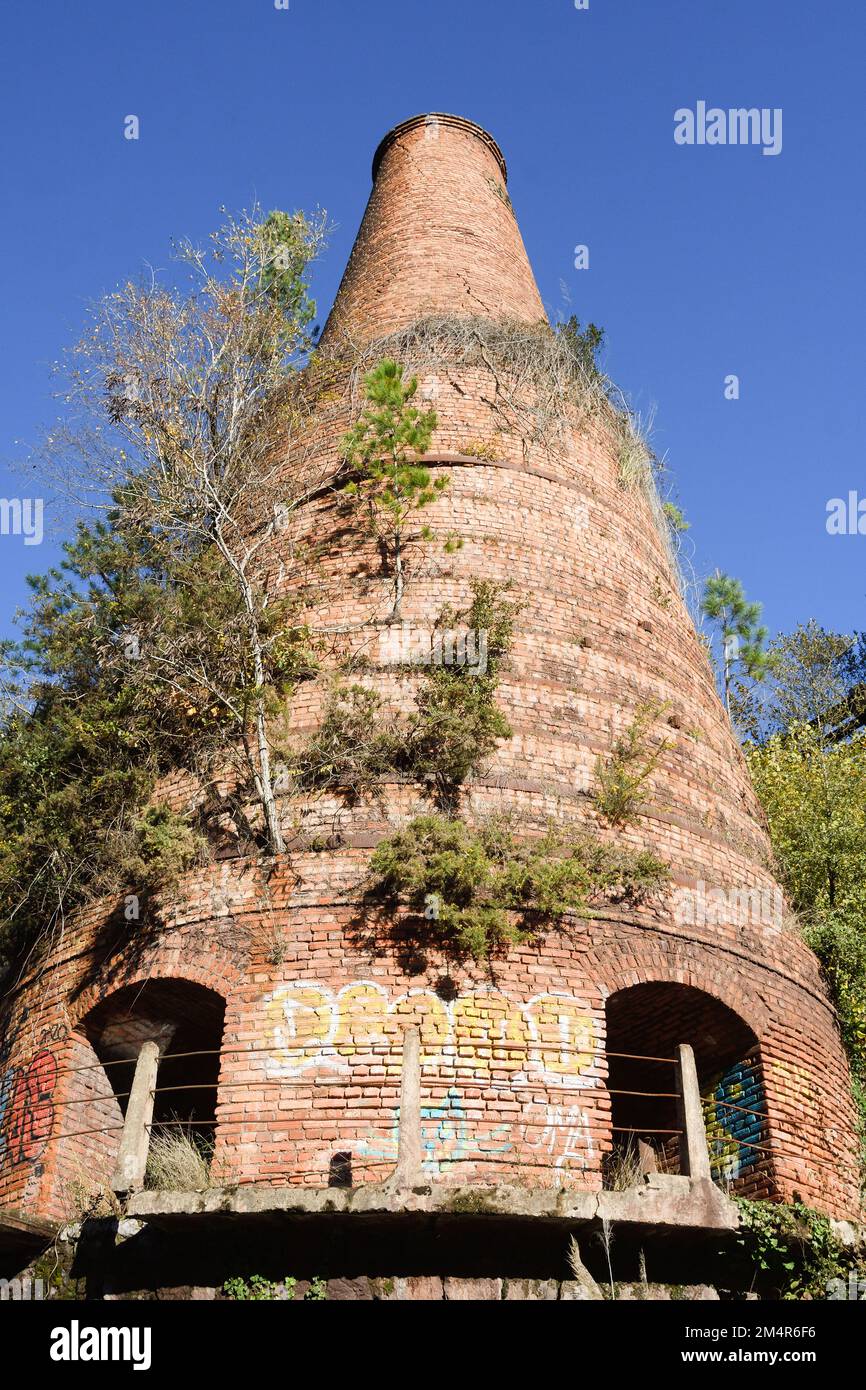 Old kilns for calcining iron in Sopuerta Stock Photo - Alamy